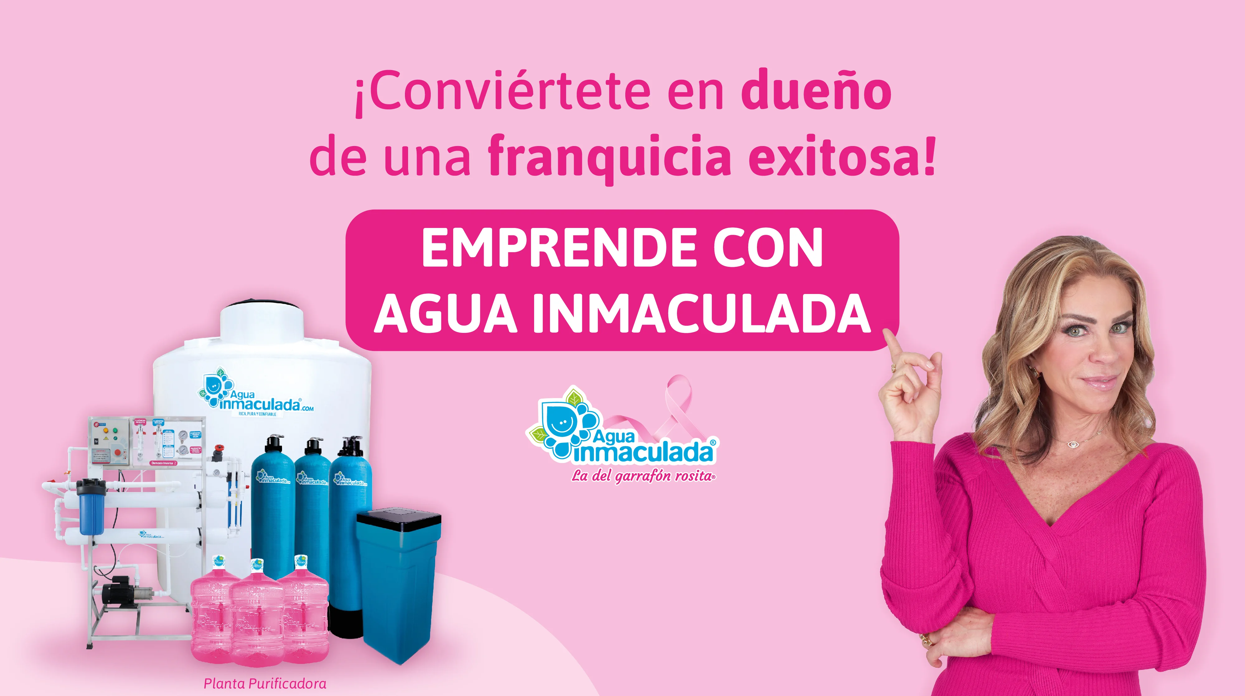 Agua Inmaculada | ¡Líder en franquicias de plantas purificadoras de agua!