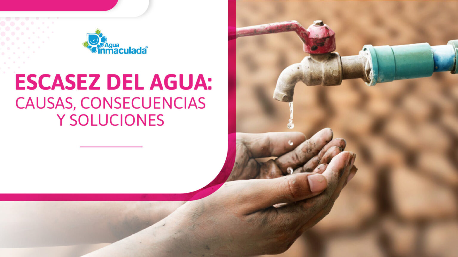 Causas y acciones clave para frenar la escasez del agua